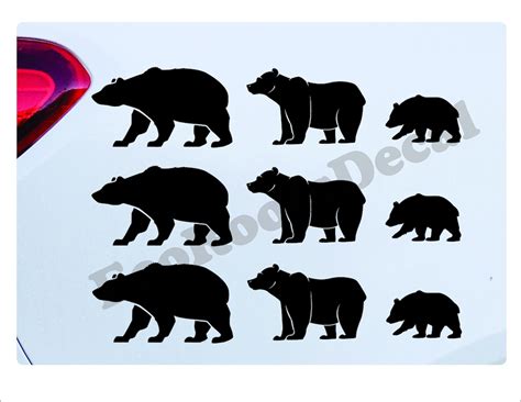 Bears Decal Bear Vinyl Stickers Decals Bears Stickers Bears Etsy