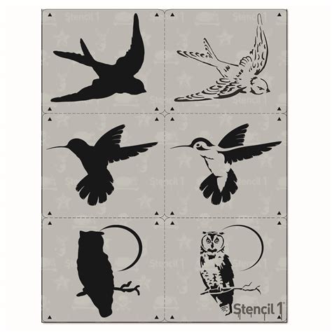 Bird Stencil Art At Michael Samford Blog