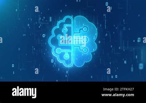 Brain Loop Animation Artificial Intelligence Ai Of Data Mining Deep