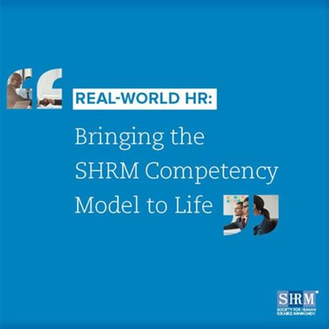 Shrm Competency Model Competency Based Education Training And