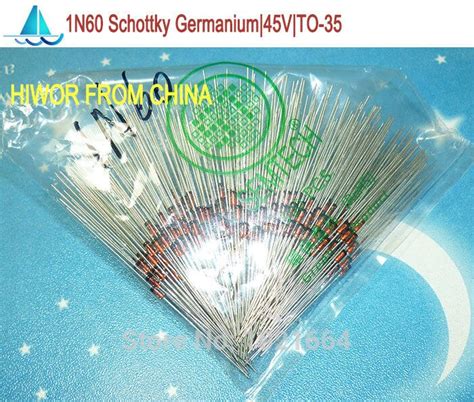 100pcs Lot 1n60 1n60p Schottky Germanium Diode 4 Grandado