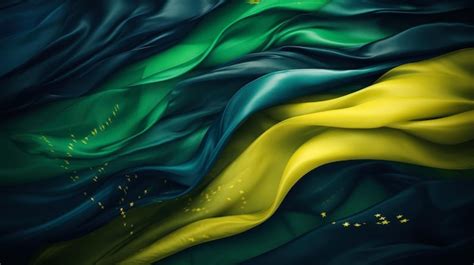 Premium Ai Image Abstract Illustration Colors Of The Flag Of Brazil