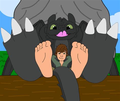 Toothless And Hiccups Big Paws By Seviperman13 On Deviantart