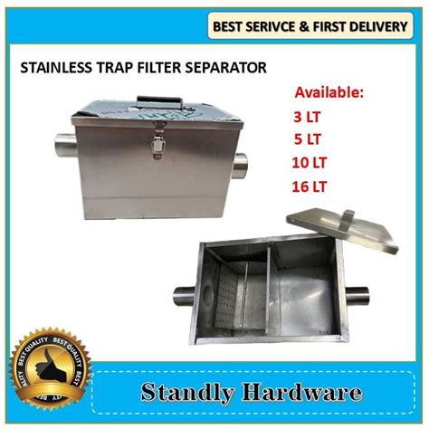 Stainless 3gpm Grease Trap Interceptor Water Oil Trap Filter Separator
