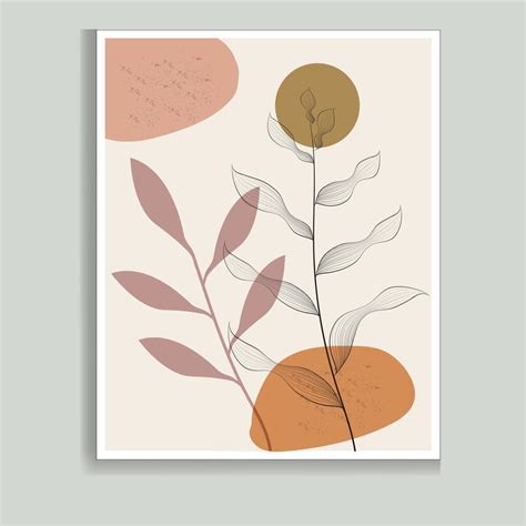 Minimalist Wall Art Abstract Geometric Prints For Boho Aesthetic