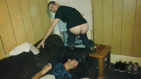 Str Guy Pranks Sleeping Guy Thisvid Com