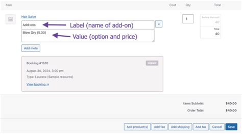 Woocommerce Bookings Product Add Ons Integration Documentation