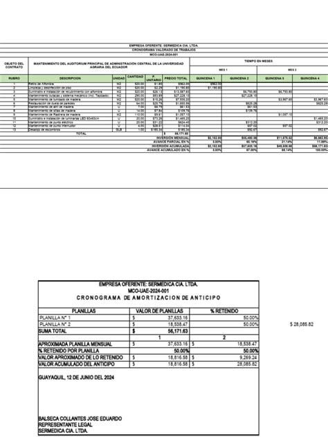 Cronogramaoferente Pdf