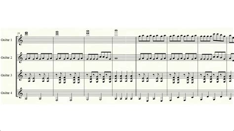 Chipi Chipi Chapa Chapa For 4 Guitars Dubidubidu Youtube