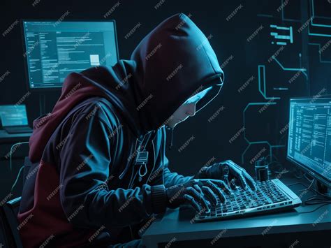 Premium Photo Hacker Using Laptop Computer With Html Code And Map