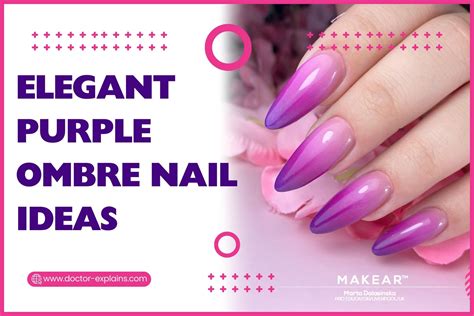 23 Elegant Purple Ombre Nail Ideas 2024 Drexplains