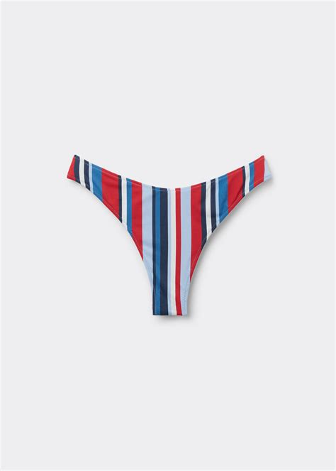 Brazilian Bikini Bottoms Nautical Stripes Calzedonia