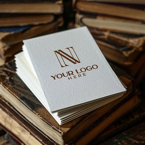 Elegant Vintage Logo Mockup Premium Ai Generated Psd