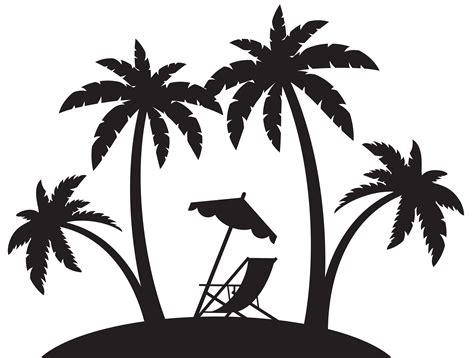 Free Beach Silhouettes Cliparts Download Free Beach Silhouettes