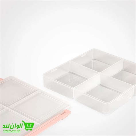 ظرف فریزری لیمون مدل چهارخانه بزرگ کد 37619 الوان لند شهر لوازم آشپزخانه