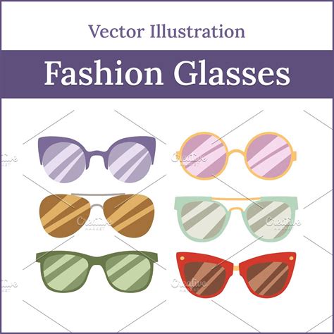 Fashion Glasses Vector Illustration Masterbundles