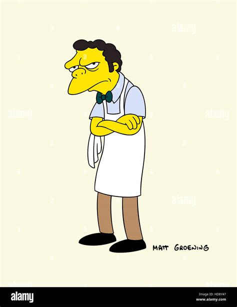 The Simpsons Moe The Bartender Szyslak 1989 Present Tm And Copyright © 20th Century Fox