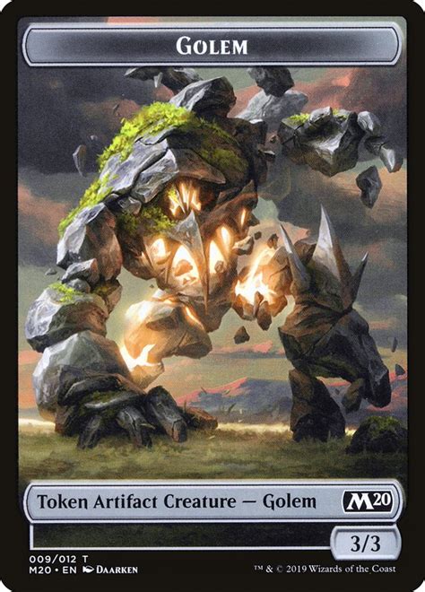 Golem · Core Set 2020 Tokens Tm20 9 · Scryfall Magic The Gathering