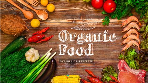 Organic Food Simple Powerpoint Template Design