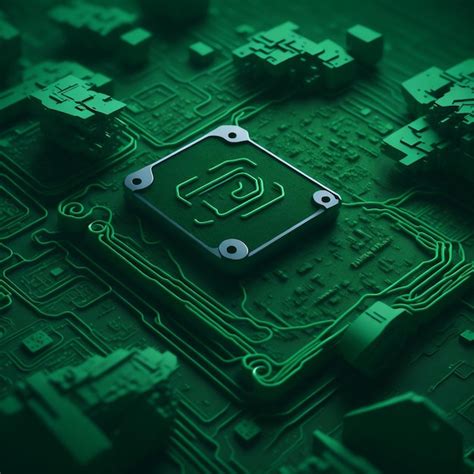 Premium Ai Image Leaf Growing On Circuit Digital And Technology Convergence