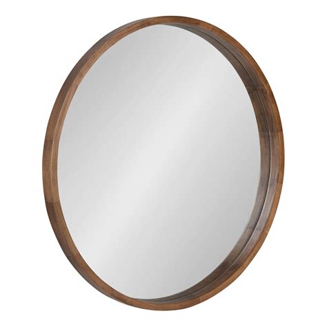 Wooden Large Round Wall Mirrors At Carlos Pratt Blog