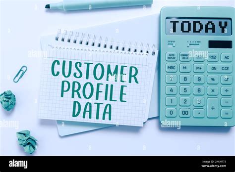 Sign Displaying Customer Profile Data Conceptual Photo Report About
