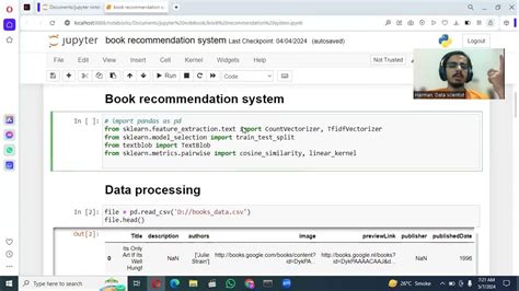 Book Recommendation System Using Python Recommendation Systems Youtube