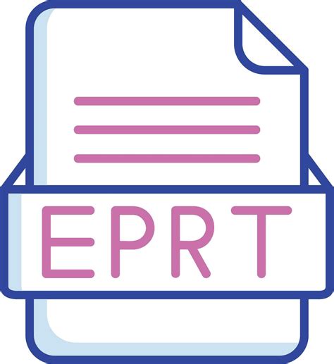 Eprt File Format Vector Icon 29701679 Vector Art At Vecteezy