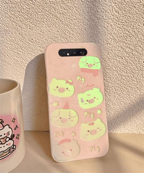 갤럭시 홀로그램 미니돼지 A70s A21s 러블리 A90 캐릭터 A80 돼지 A20 그라데이션 A50s 현채 A60 별 A50