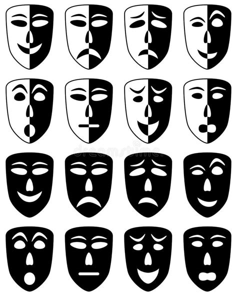 Drama Masks Clip Art Stock Illustrations 108 Drama Masks Clip Art