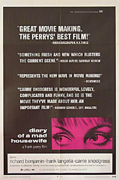 Diary Of A Mad Housewife Original 1970 U S One Sheet Movie Poster