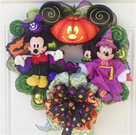 Disneyhalloweenwreathofmickeyandbysparkleforyourcastle14900