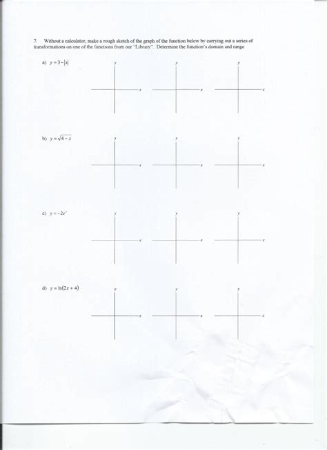 Solved Without A Calculator Make A Rough Sketch Of The Chegg