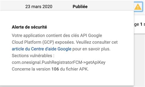 warning com onesignal pushregistratorfcm getapikey · issue 960