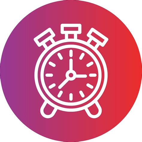Premium Vector Alarm Clock Icon Style