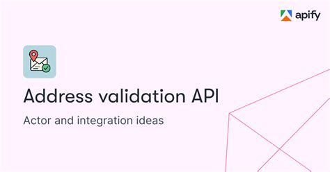 Address Validation Api · New Ideas · Apify
