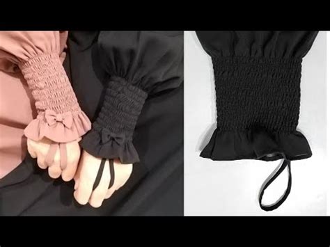 Elastic Sleeves With Finger Loops Long Sleeves Design Cutting Stitching Full Baju Aastin Bazu