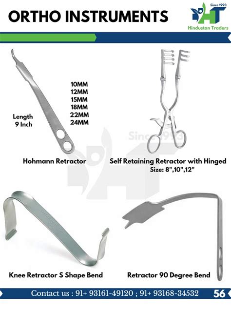 Hsco Bone Hook For Orthopedic Surgery Length 250mm At ₹ 499 Piece In Jalandhar