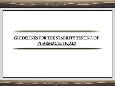Stability Studies Of Pharmaceuticalspdf