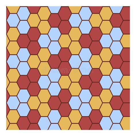 Hexagonal Color Tile Pattern Mosaic Seamless Ornament Stock Vector Hexagonal Color Tile Pattern Mosaic Seamless Ornament Stock Vector