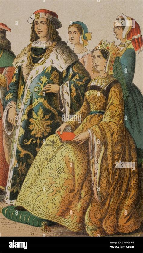 King Henry Vi Of England 1421 1471 And His Wife Queen Consort