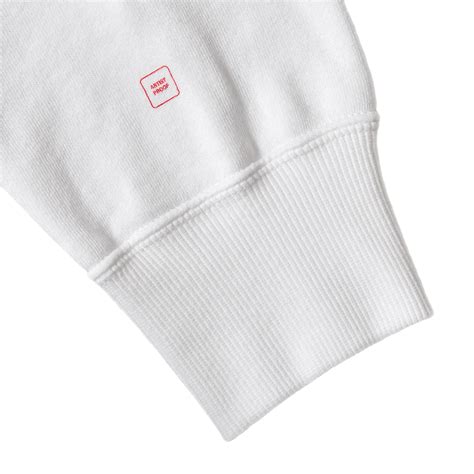 Artist Proof Stencil Hoodie White