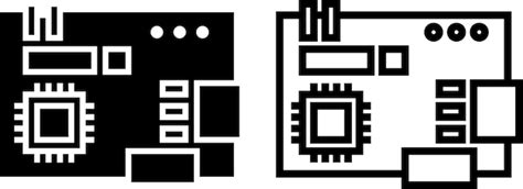Premium Vector Computer Processor Icon Sign Or Symbol In Glyph And