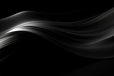 Fondo Abstracto Premium Negro Con Líneas Oscuras De Lujo Y Formas