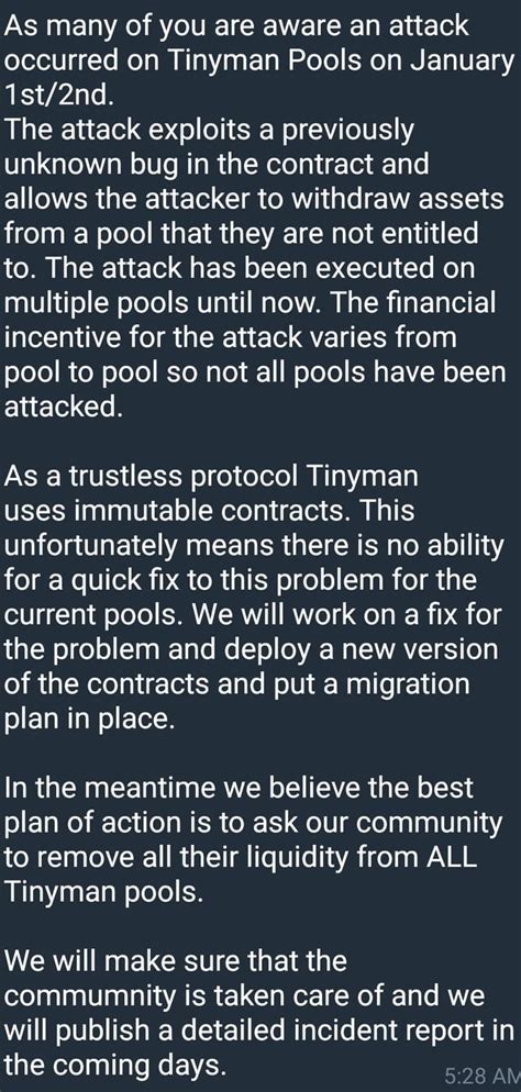 Tinyman Exploit Rtacotoken