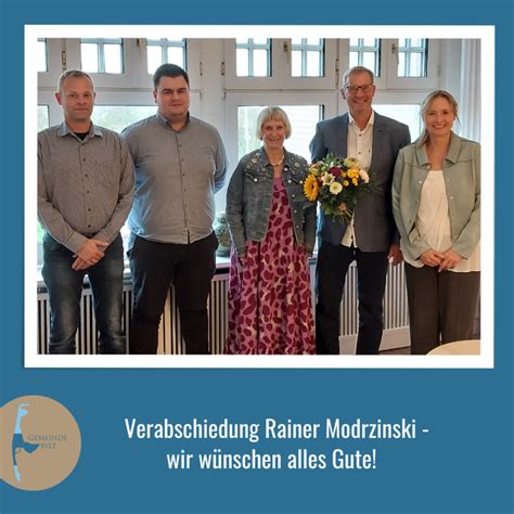 Verabschiedung Rainer Modrzinski Gemeinde Sylt