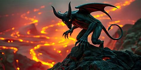 Devil Works On A Hell Background Devil Hell Works Background Image