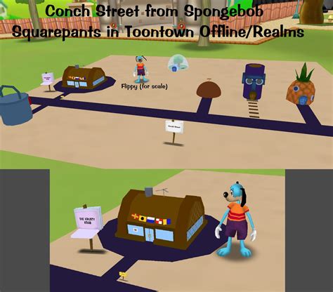 Toontown Realms Prop Build Conch Street By Durianvandred On Deviantart