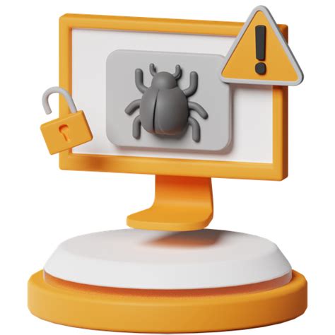 Virus Malware Virus Antivirus Computer Bug Warning Security Protection 3d Illustration