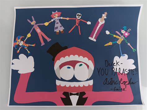 I Made Some Tadc Art That Got Signed By Caines Va Fandom